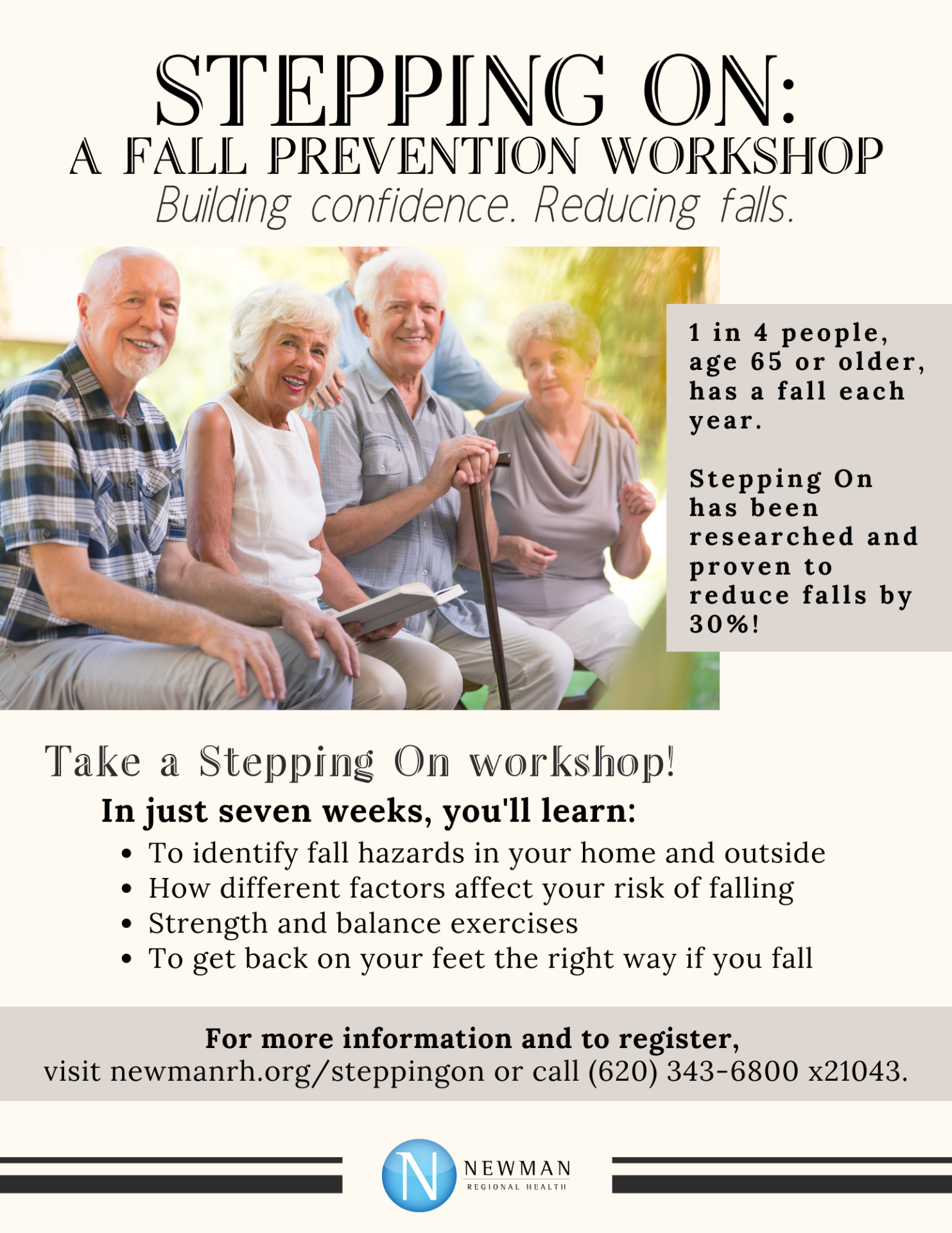 Stepping On Workshop | Newman Regional Health | Emporia, KS
